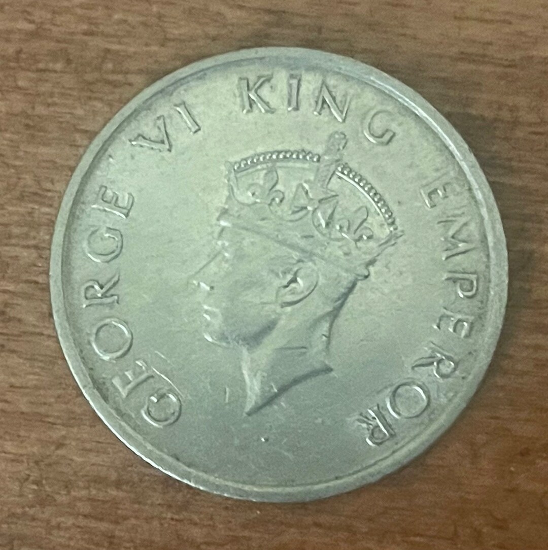 Vintage 1947 George VI Emperor Coin - Etsy
