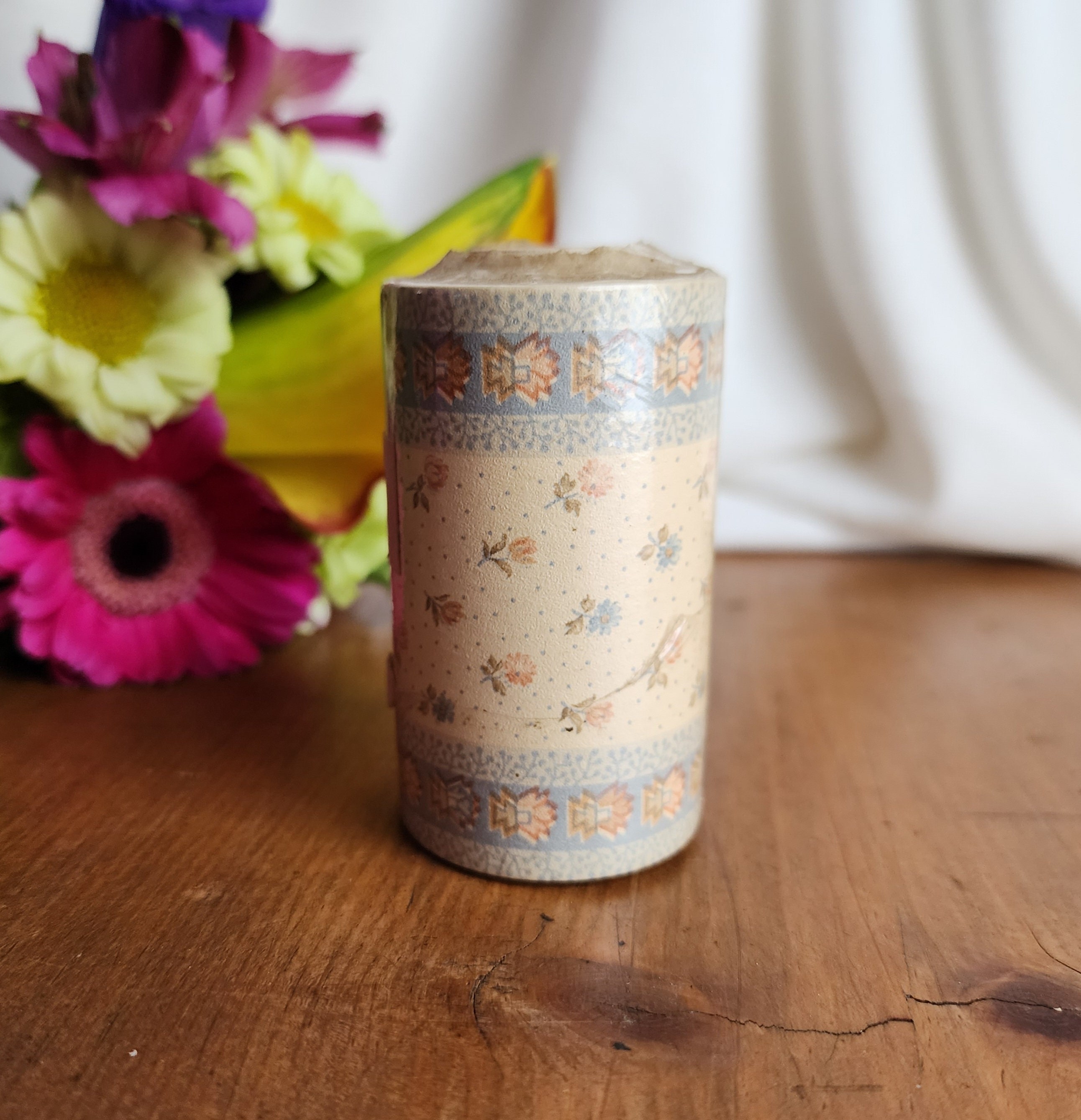 Vintage Wallpaper Border Floral Cottage Wallpaper Border Antique Floral ...