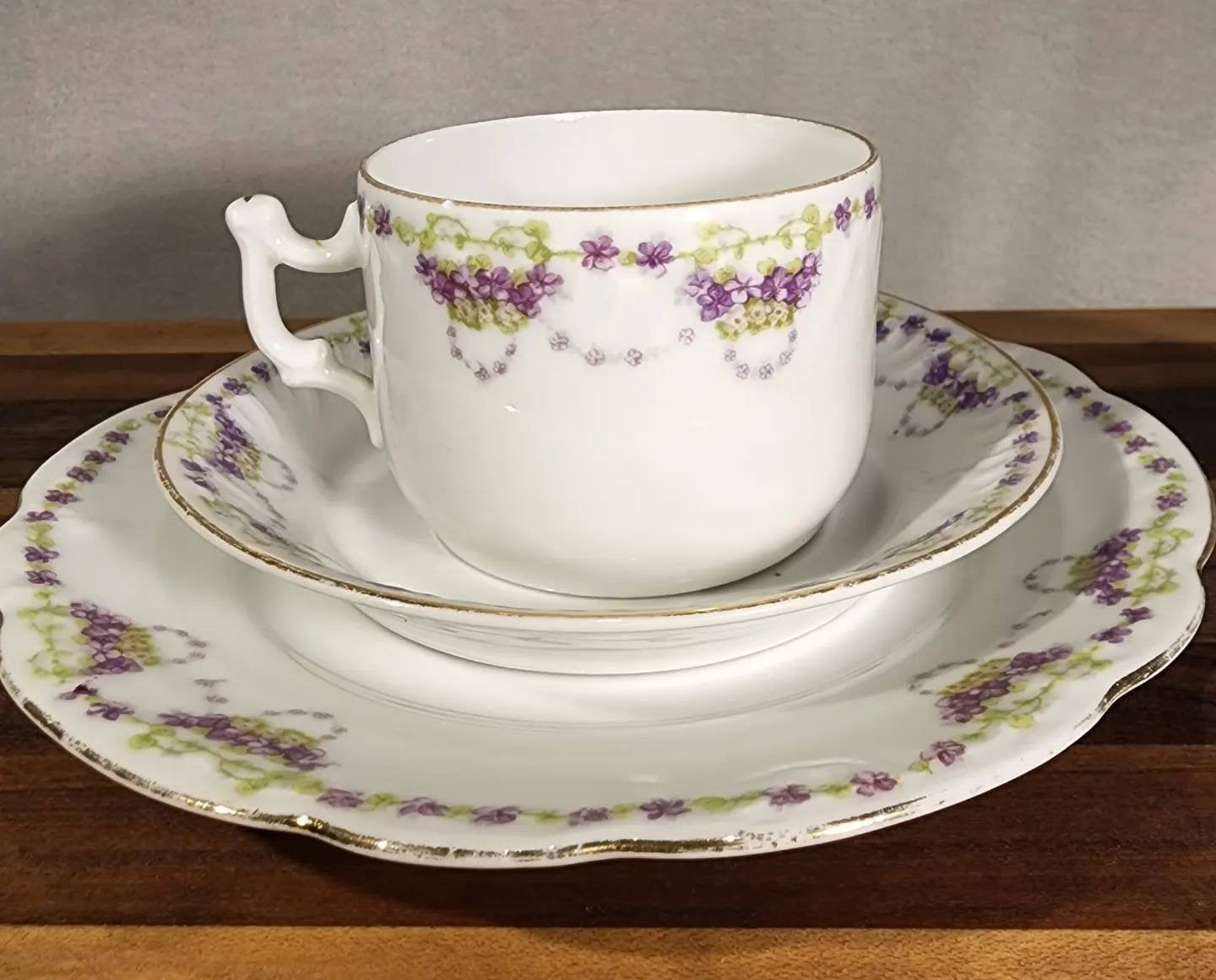 RARE Early 1900s Porsgrund Tea Set 1 Cup and Saucer Norwegian - Etsy