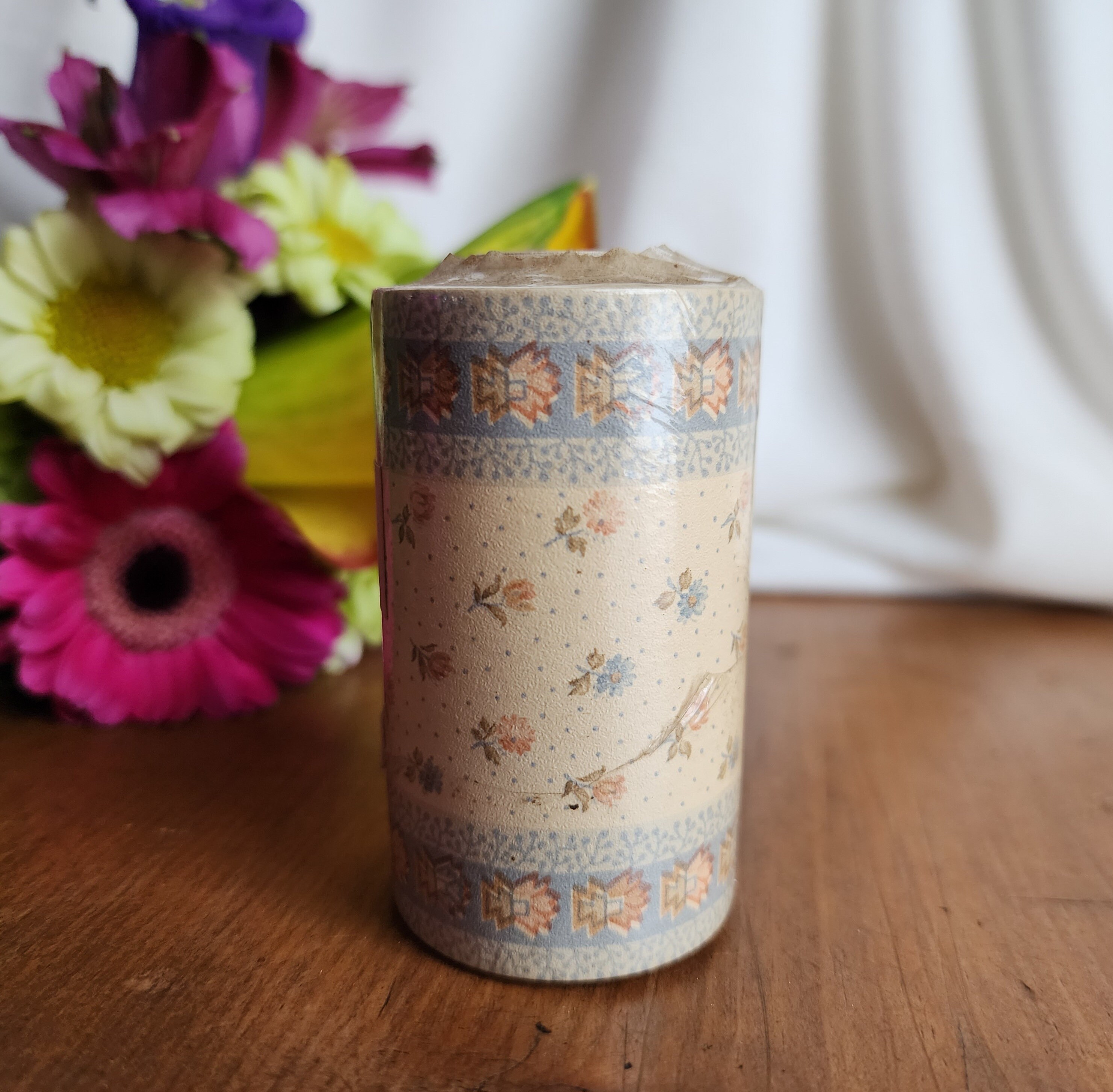 Vintage Wallpaper Border Floral Cottage Wallpaper Border Antique Floral ...