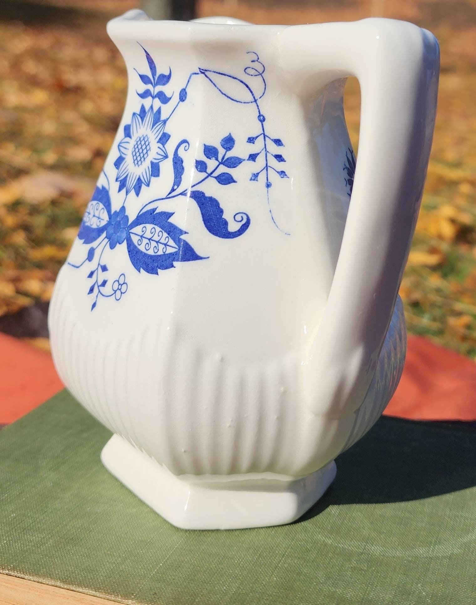 Vintage Delft Blue and White Creamer Small Pitcher Ceramic Creamer Vase ...