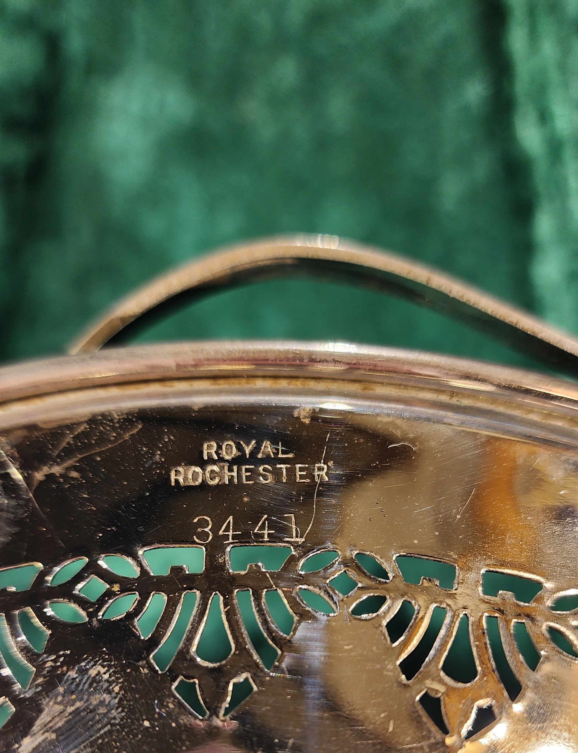 Antique 1920s Art Deco Royal Rochester Silver Plated Bridal Basket ...