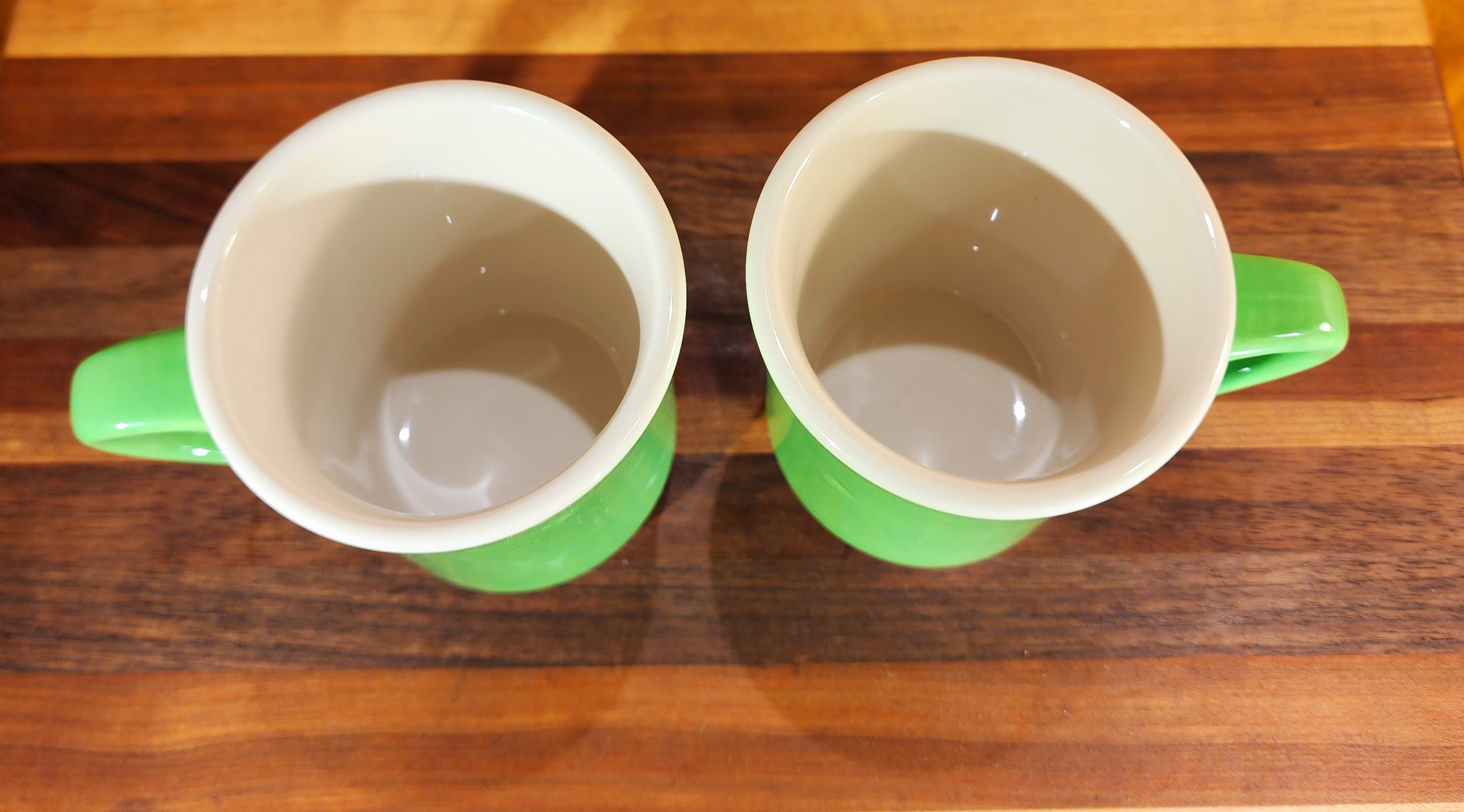 1960s Syracuse China Co Lime Green Ceramic Coffee Mug Set 2 Matching ...