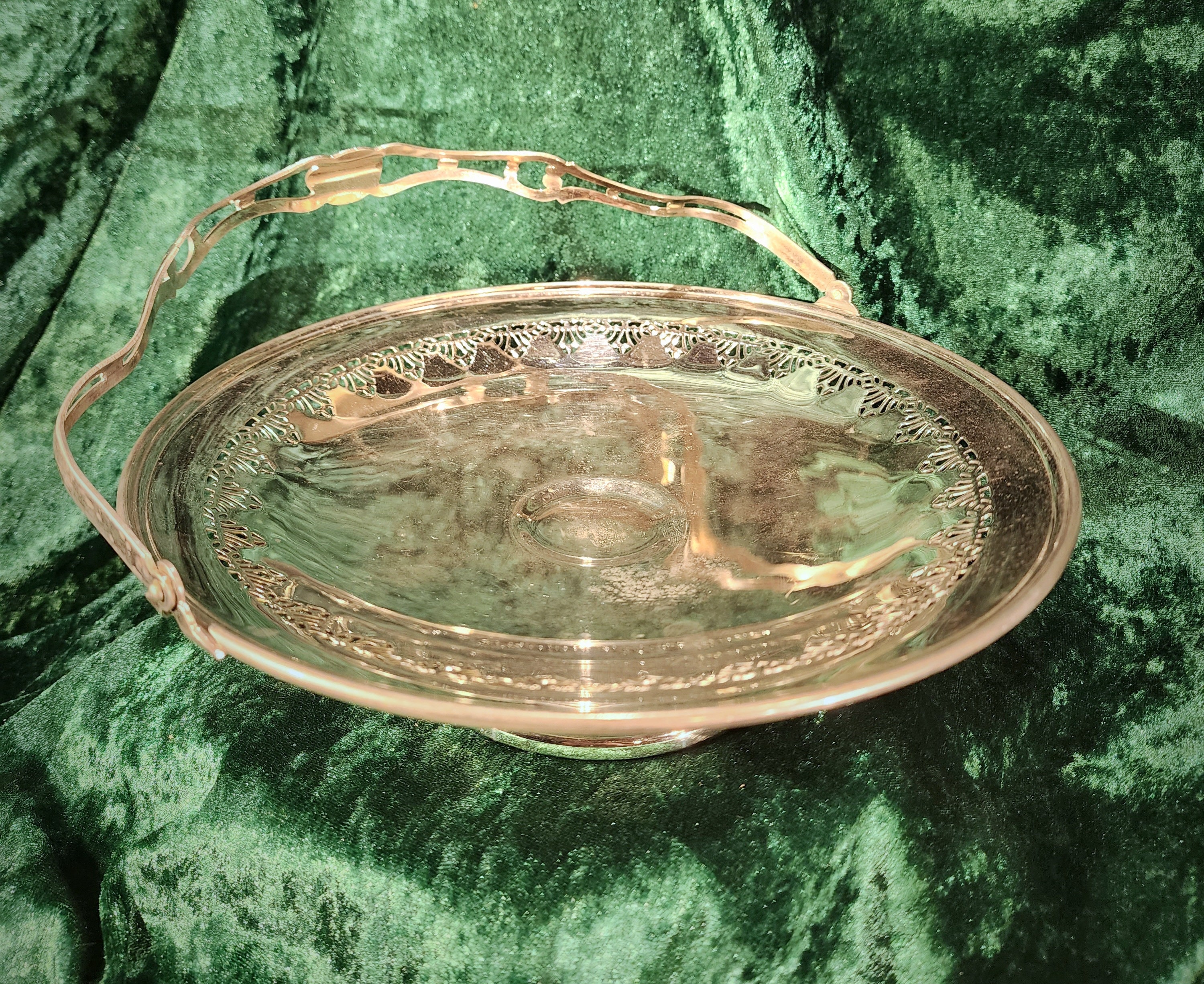 Antique 1920s Art Deco Royal Rochester Silver Plated Bridal Basket ...