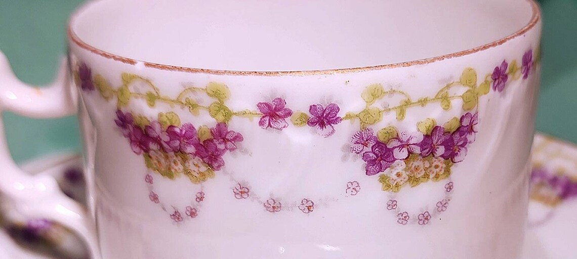 RARE Early 1900s Porsgrund Tea Set 1 Cup and Saucer Norwegian - Etsy