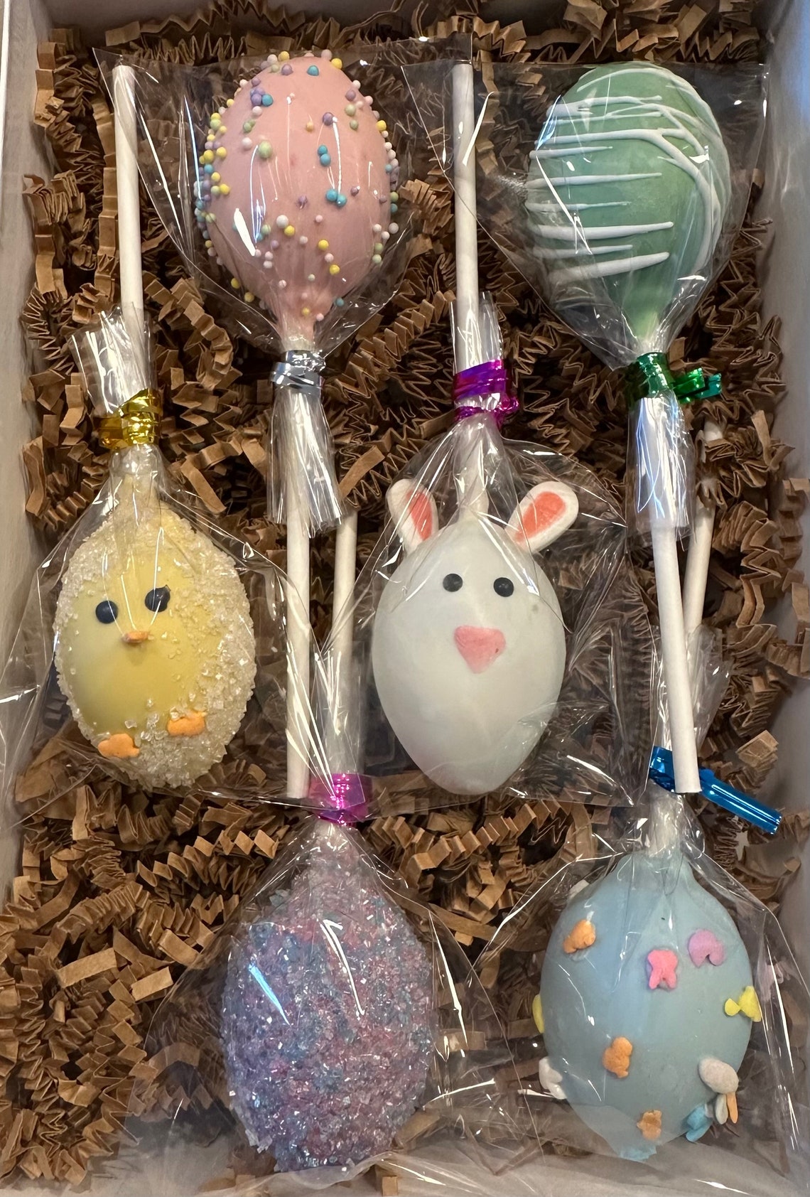 Easter Cake Pop Assortment Easter Eggs, Bunnies & Chicks Cake Pops ...