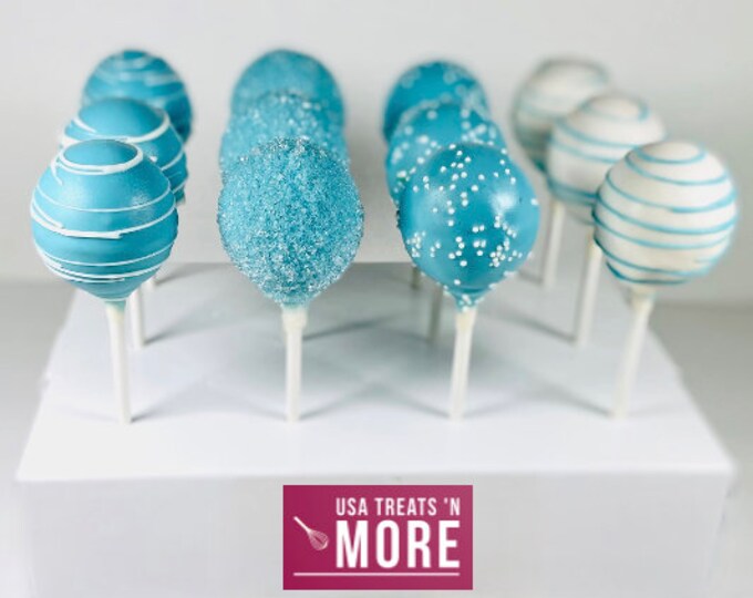Cake Pops: Blue Baby Shower Cake Pops Made to Order With High Quality ...