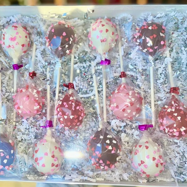 Valentines Cake Pops - Etsy