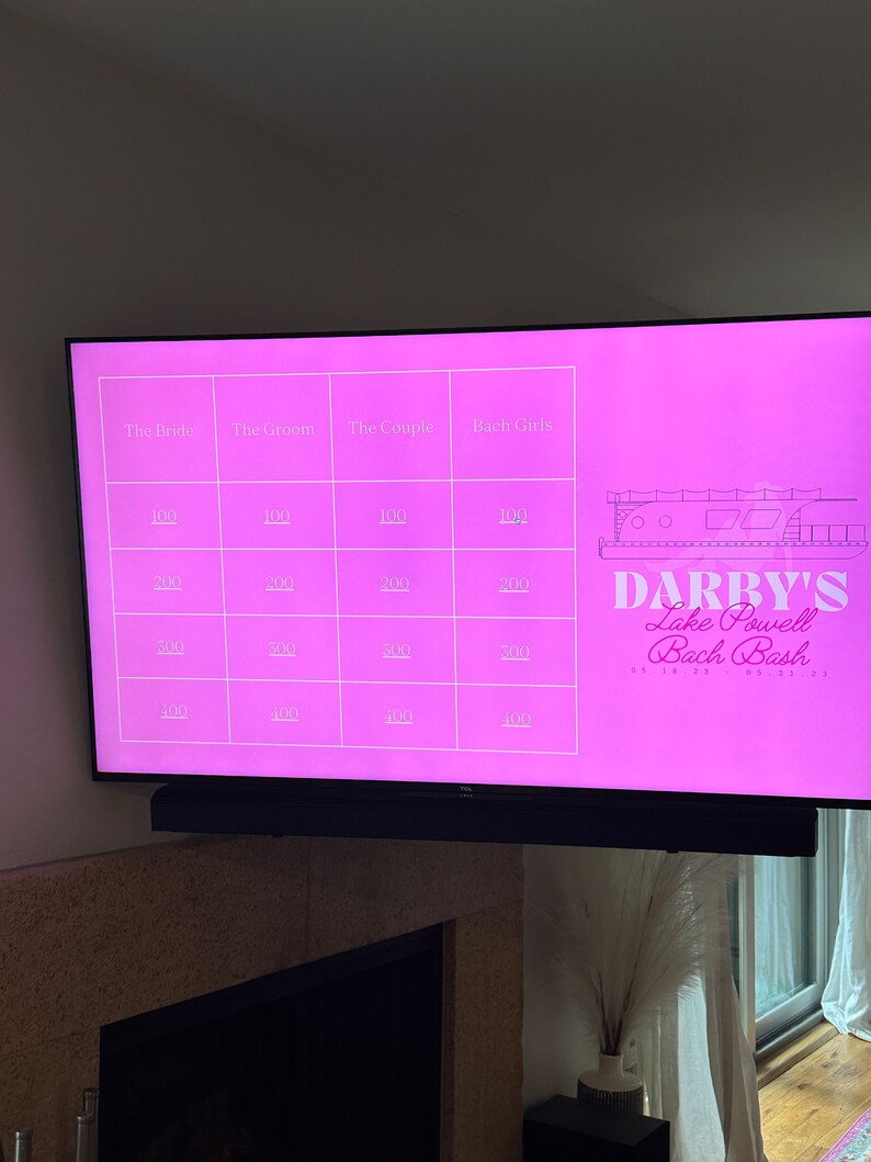 Bachelorette Party Jeopardy Party Game | Bride Drinking Game | EDITABLE ...