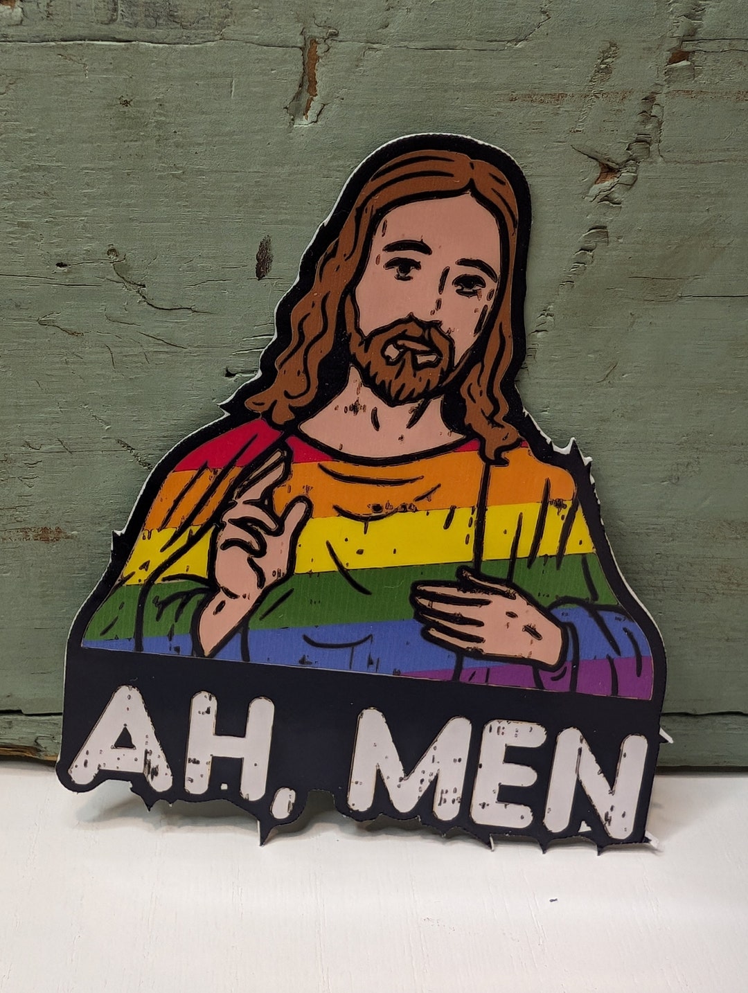 Ah, Men Sticker - Etsy