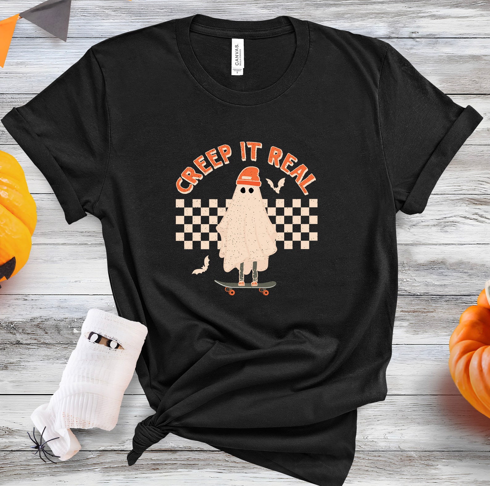Creep It Real Shirt/retro Halloween Shirt/halloween Season Shirt/spooky ...