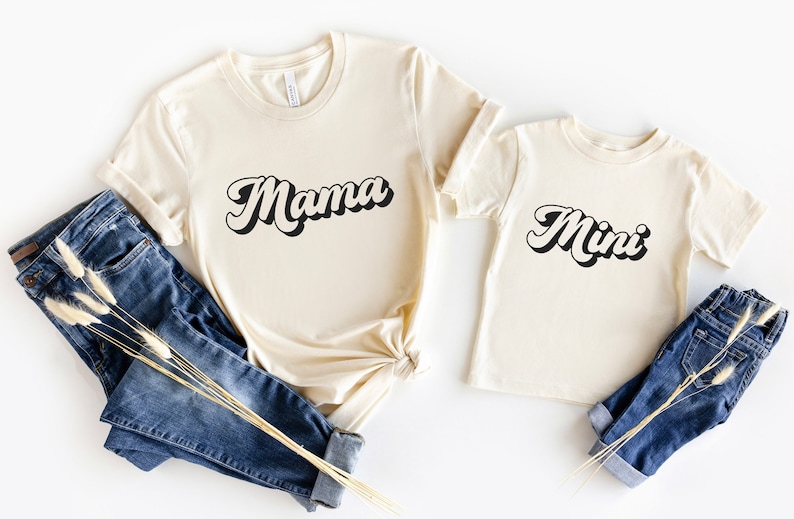 Mama and Mini Shirt/matching Mama Mini Shirt/mom and Daughter Shirt ...