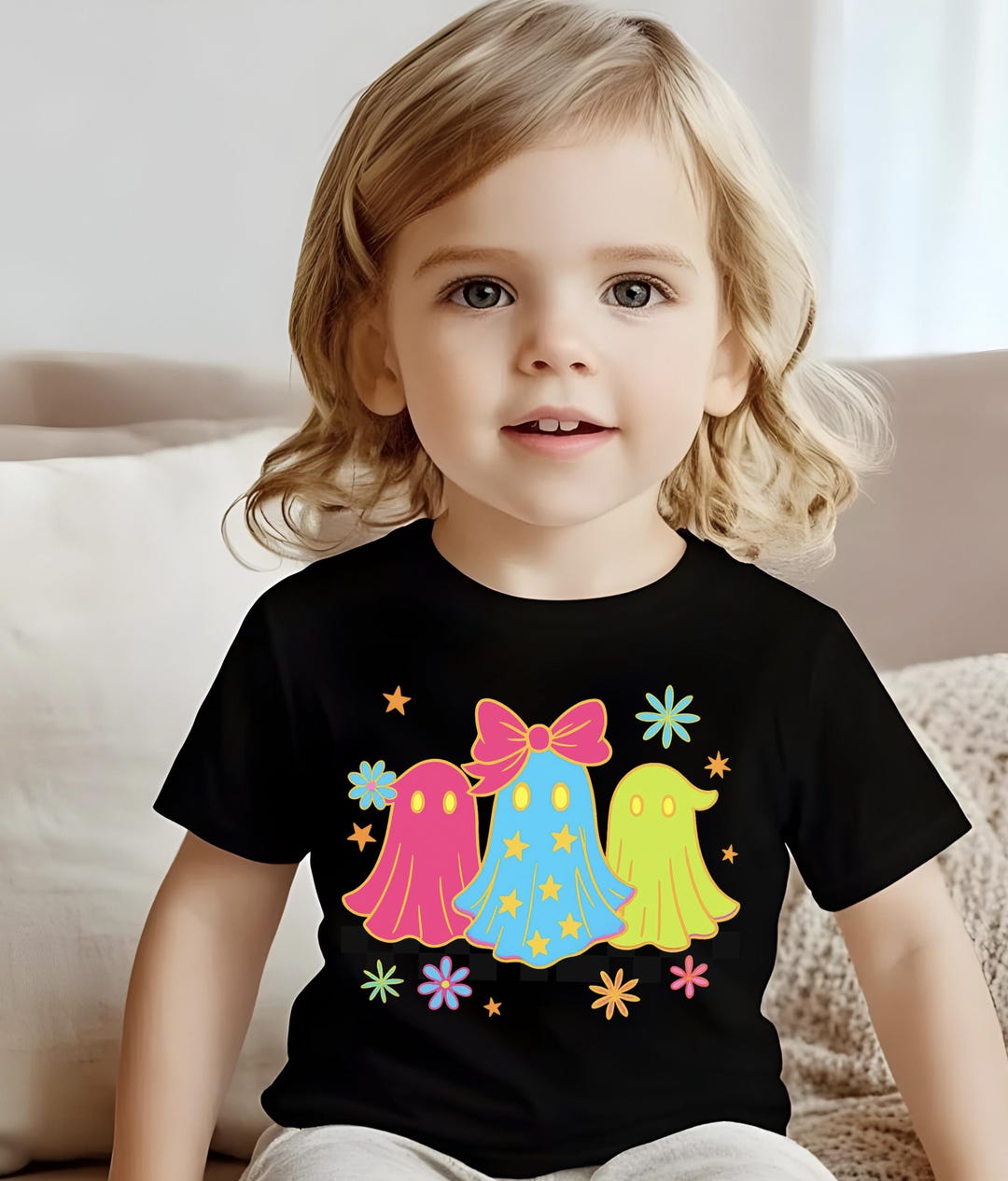 Neon Ghost Halloween Girls Shirt/cute Toddler Halloween/shirt Boo Girls ...