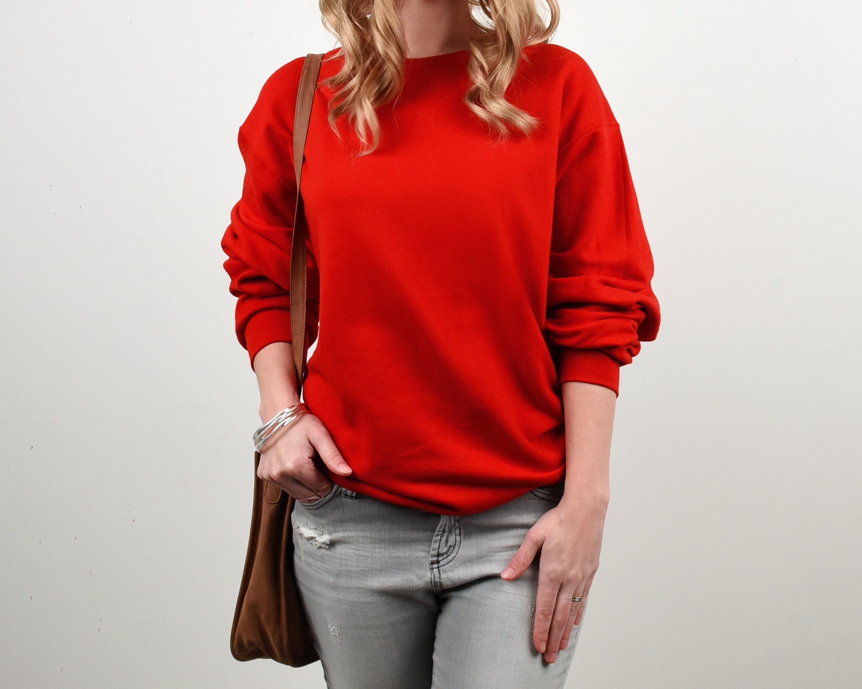Fleece Crewneck/gildan Plain Sweatshirts/winter Sweatshirts/fall ...