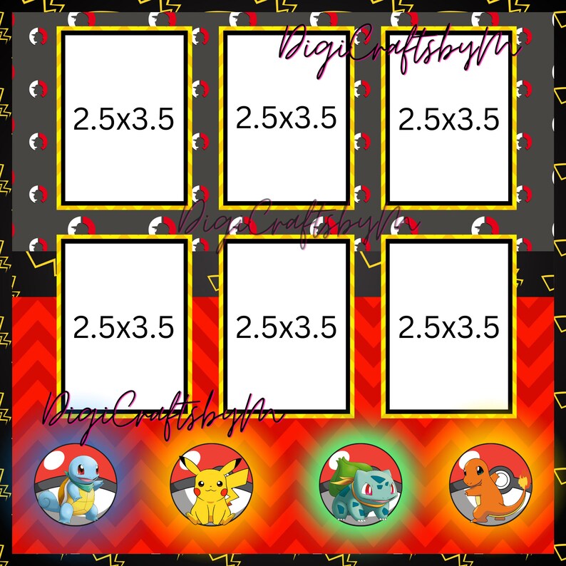 Poke Mon Digital Download Scrapbook Paper - Etsy