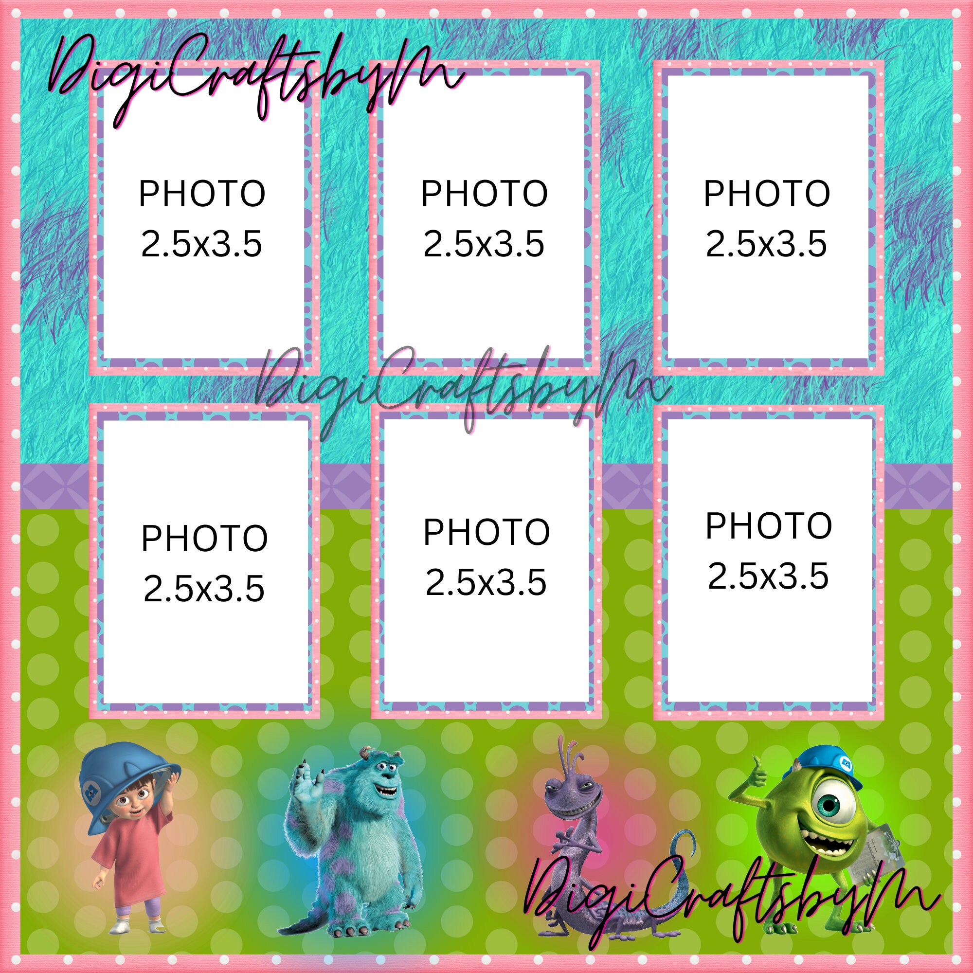 Monsters Digital Download Scrapbook Pages, Boo Scrapbook Pages - Etsy