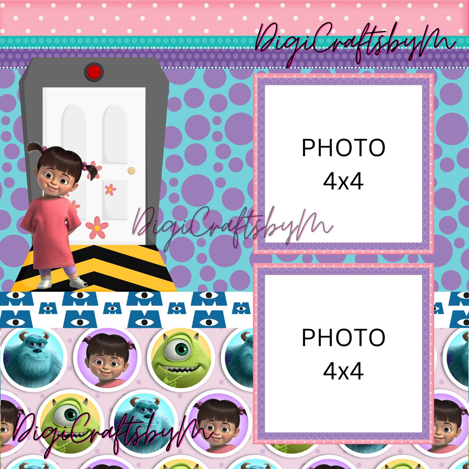 Monsters Digital Download Scrapbook Pages, Boo Scrapbook Pages - Etsy