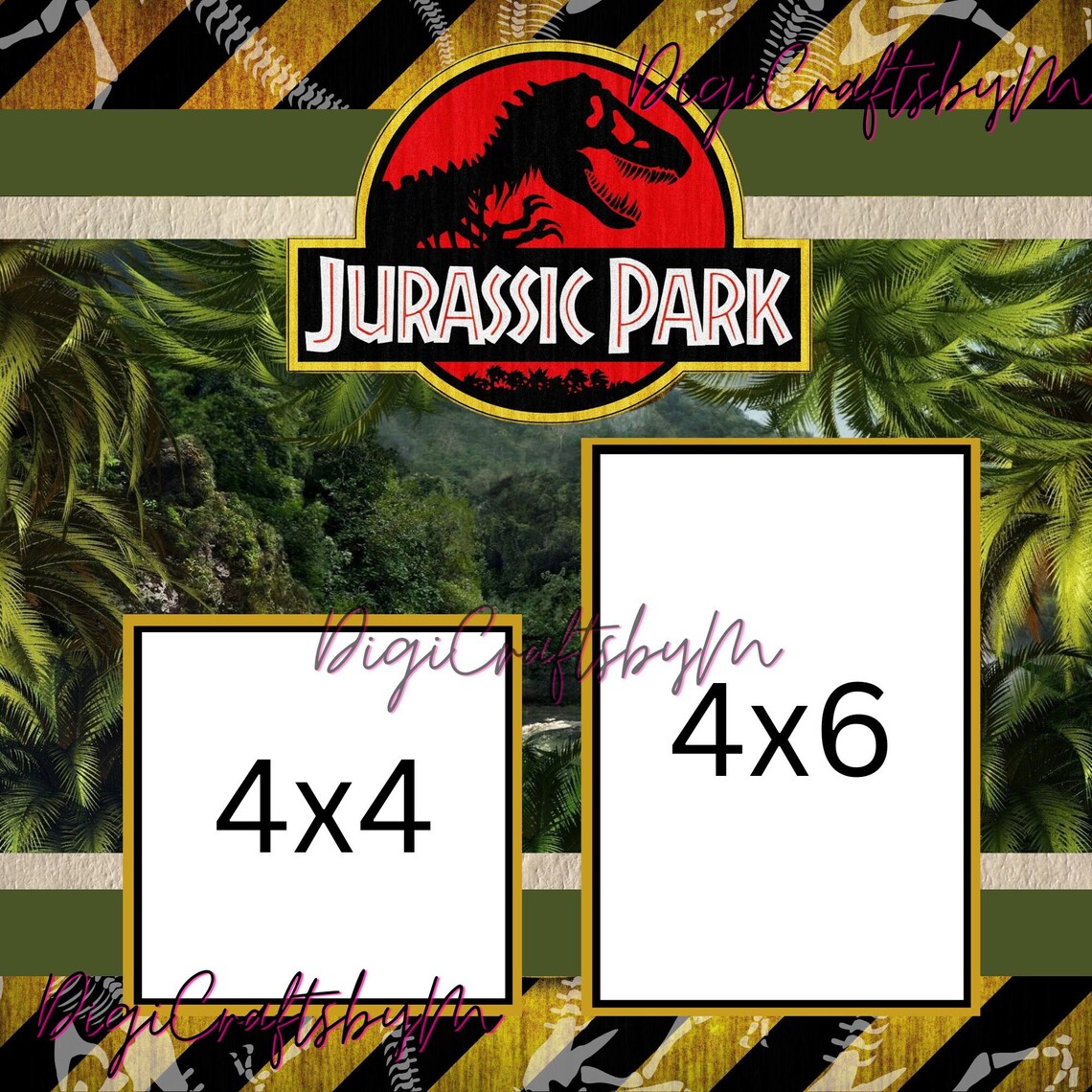 Jurassic Park Digit Download Scrapbook Paper - Etsy