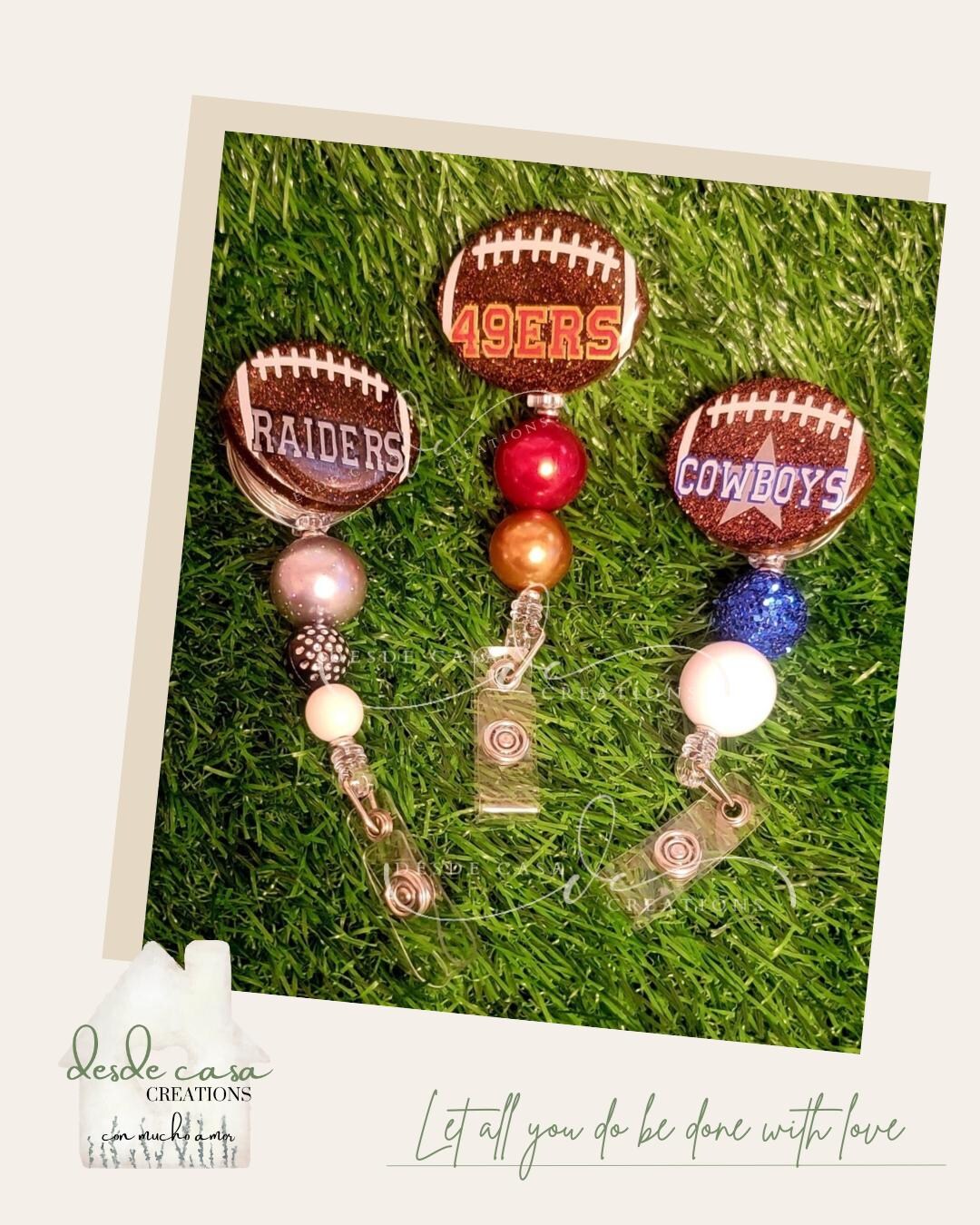 Football Teams Badge Reel - Etsy