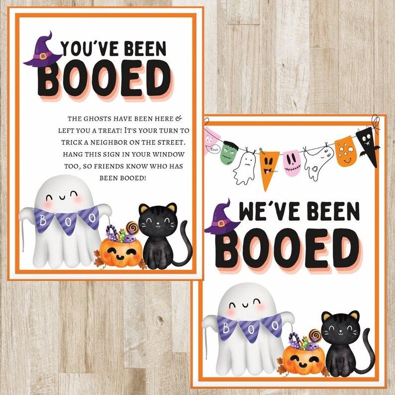You've Been Booed! Boo Instant Printable Sign - Etsy