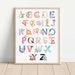 Animal Alphabet Poster ABC Print Safari Nursery Decor - Etsy