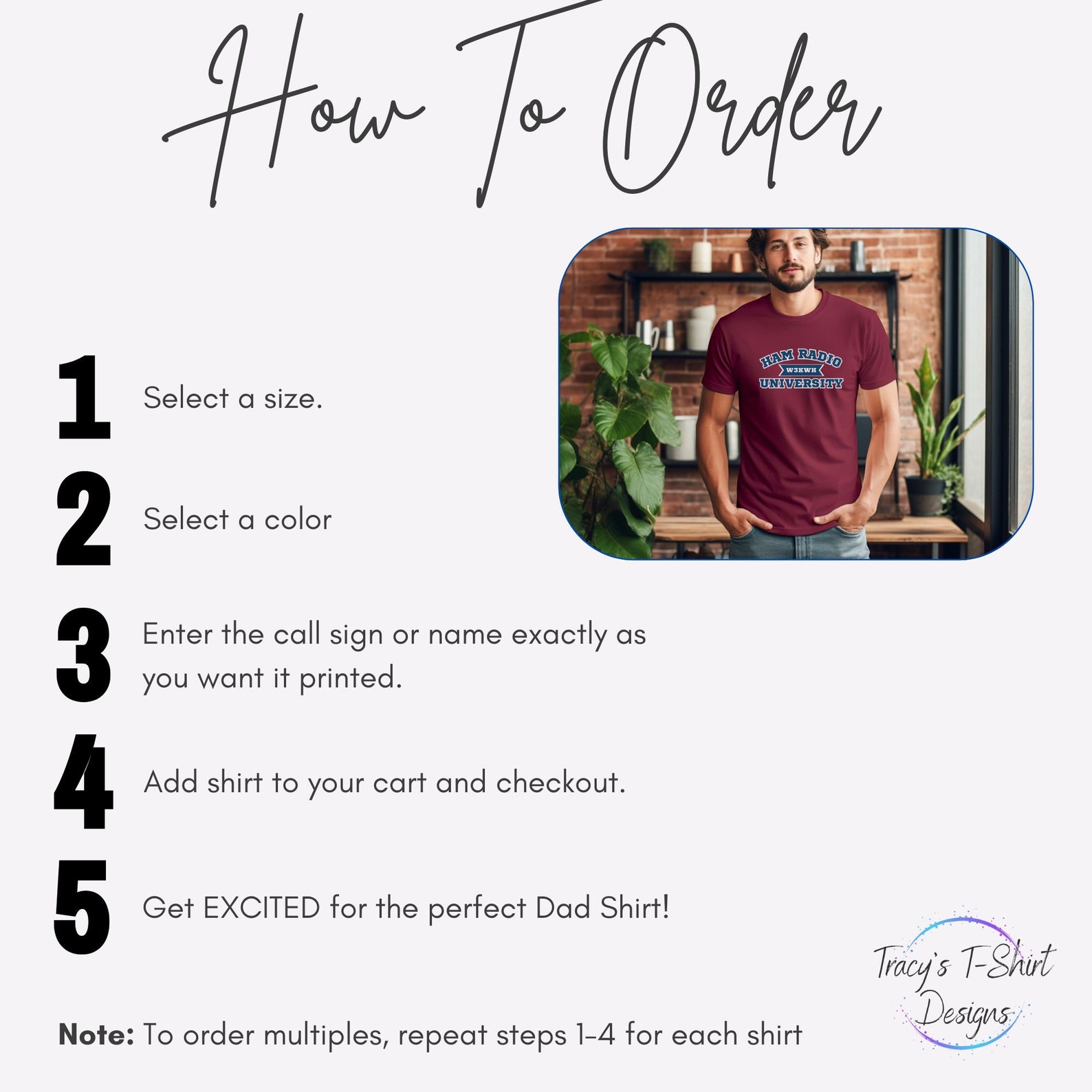 Custom HAM Radio Gift Amateur Radio Operator Shirt Personalized HAM ...
