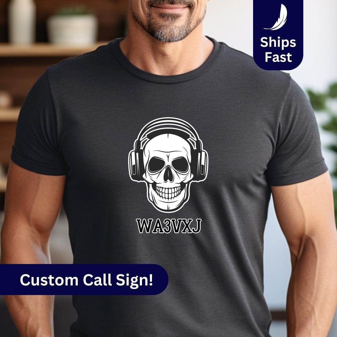 Custom HAM Radio Gift Amateur Radio Operator Shirt Personalized HAM ...