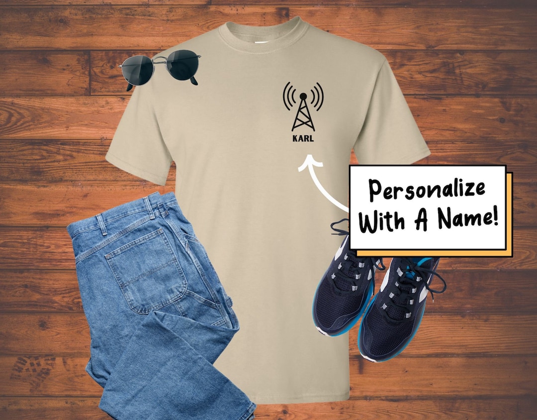 Amateur Radio Shirt Call Sign Gift for HAM Radio Operator Tshirt Gift ...