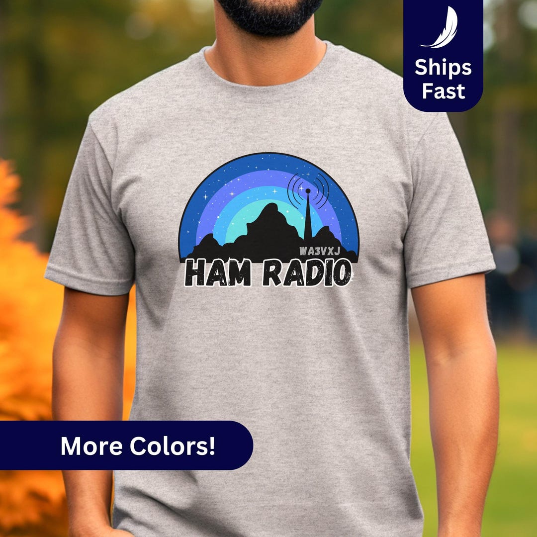 Custom HAM Radio Gift Amateur Radio Operator Shirt Personalized HAM ...