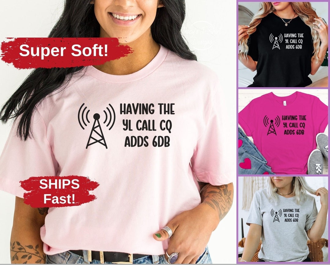 Female HAM Radio Operator Shirt for Women Custom Call Sign T-shirt Girl ...