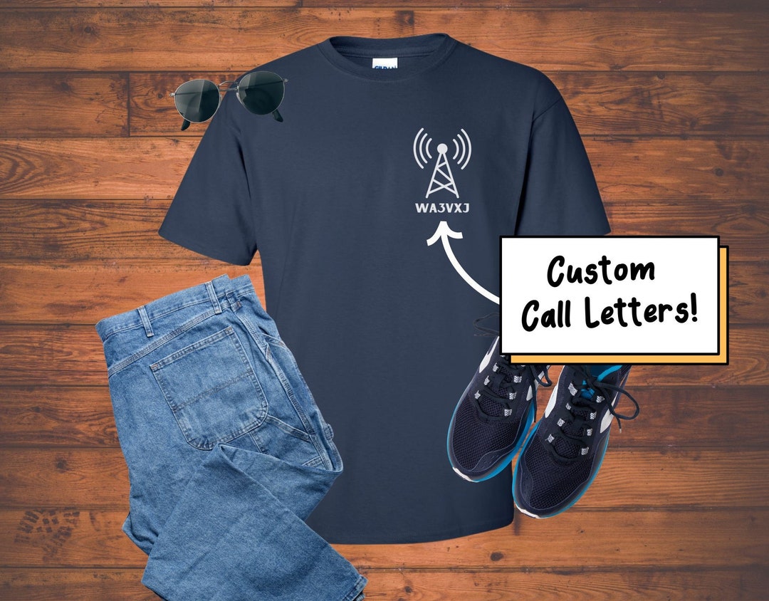 Amateur Radio Shirt Call Sign Gift for HAM Radio Operator Tshirt Gift ...