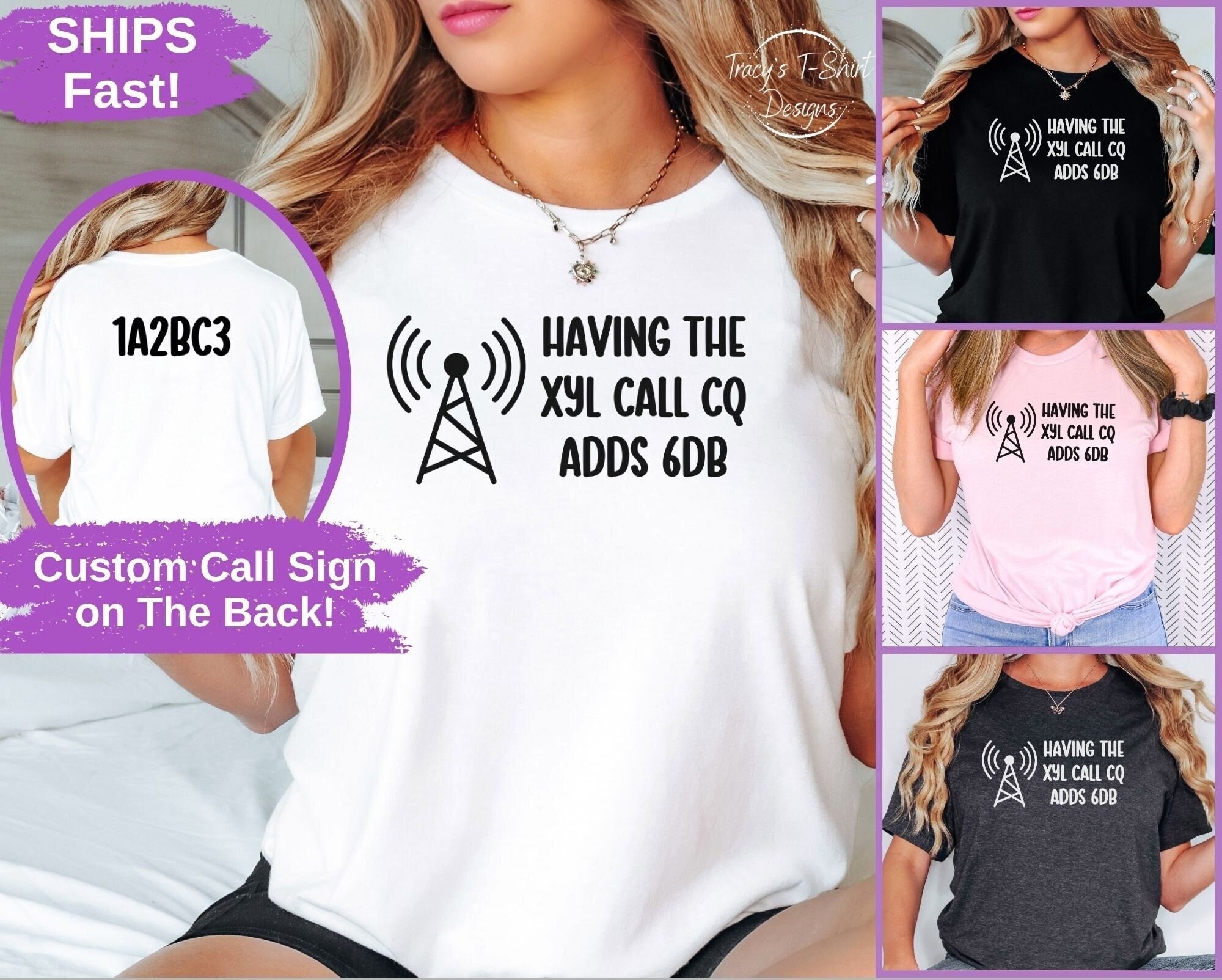Female HAM Radio Operator Shirt for Women Amateur Radio Operators Funny ...