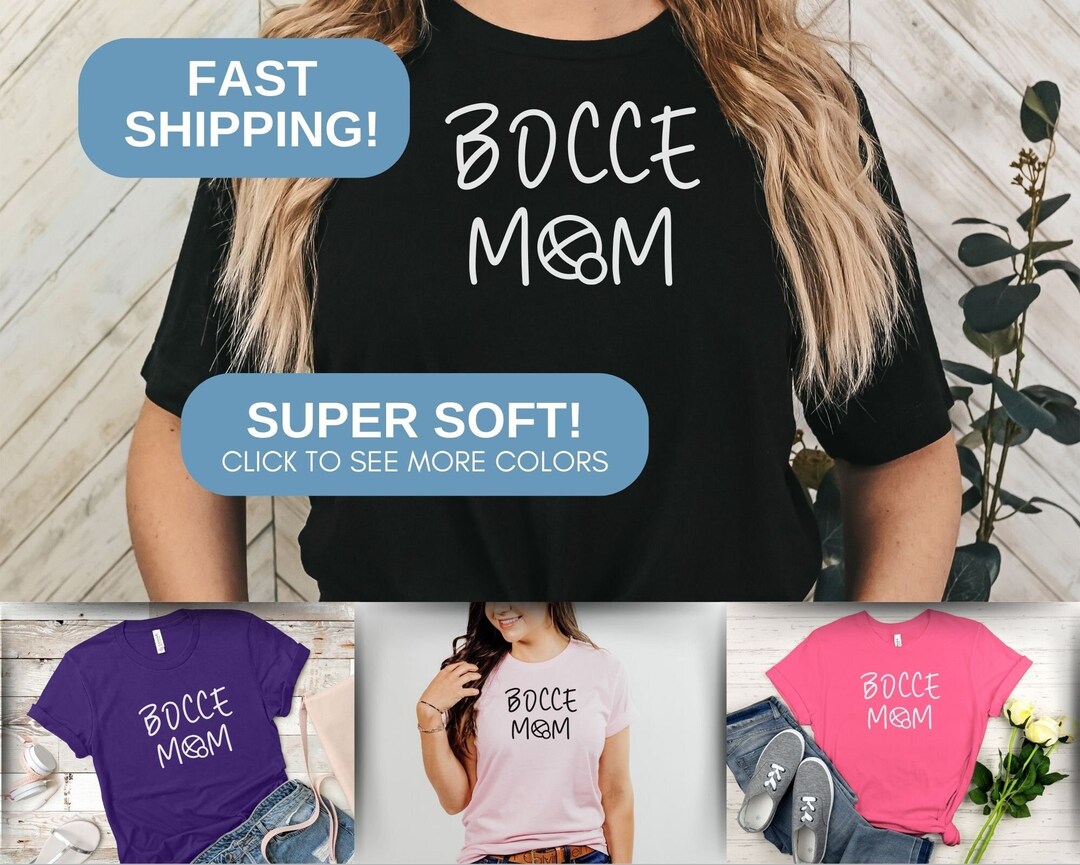 Cute Bocce Shirt for Bocce Mom Shirt Fun Bocce Tshirt for Proud Bocce ...