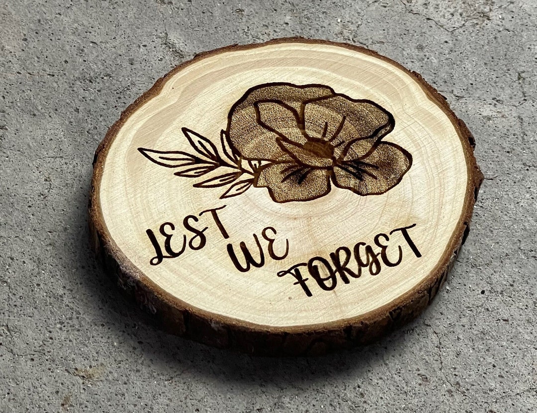 5 Pack - REMEMBRANCE DAY COASTER - ~4" Custom Coasters for November ...
