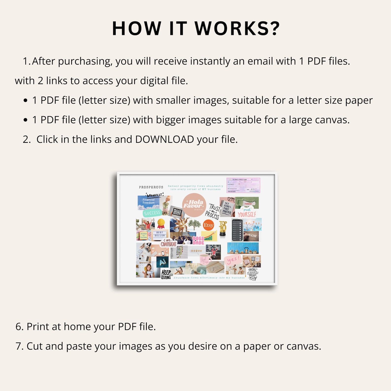 Entrepreneur Vision Board Kit Business Vision Board Template Business ...