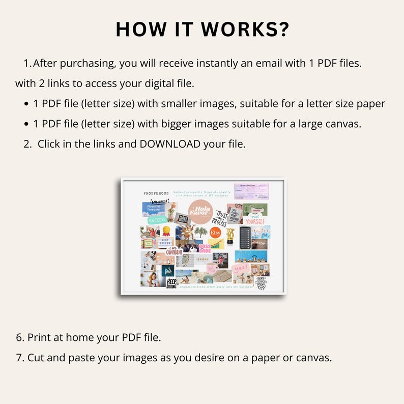 Entrepreneur Vision Board Kit Business Vision Board Template Business ...