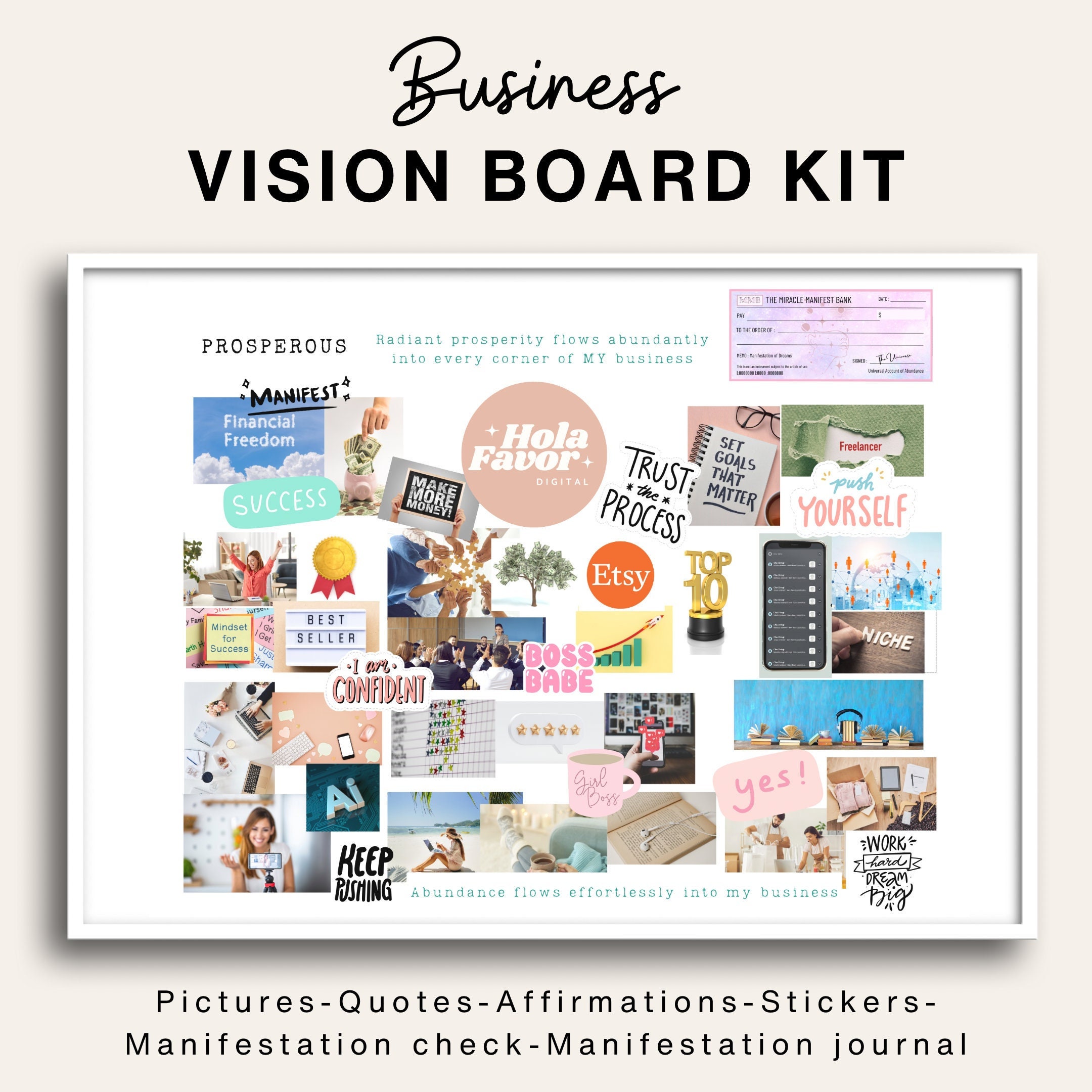 Vision Board for Business Vision Board Kit for Entrepreneur ...