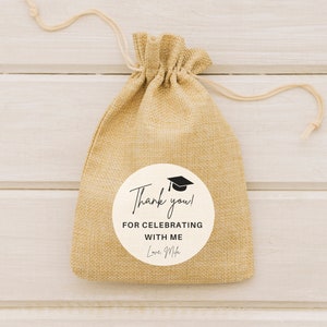 Graduation Thank You Tag. Graduation Tag Template. Graduation Label ...