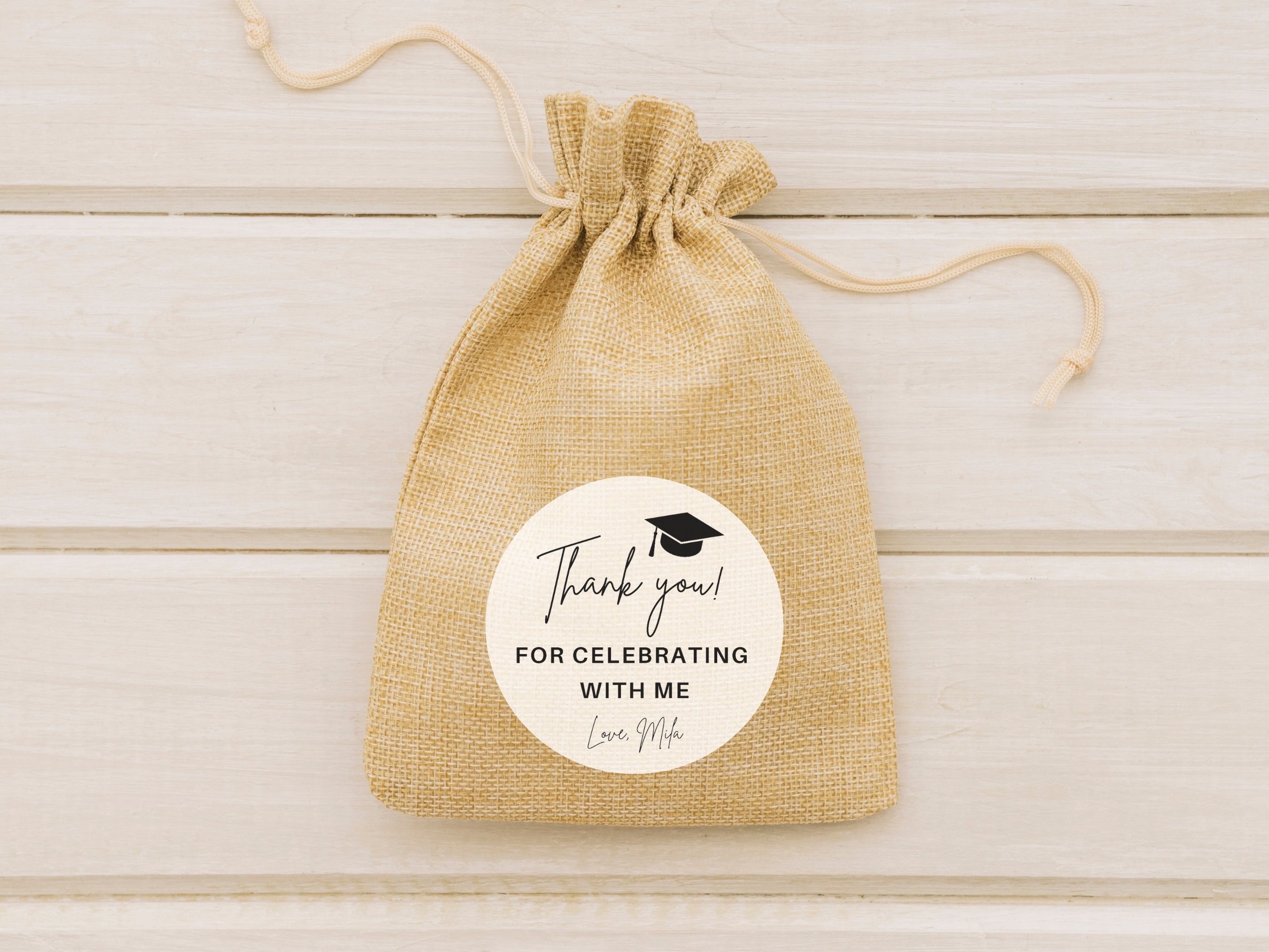 Graduation Thank You Tag. Graduation Tag Template. Graduation Label ...