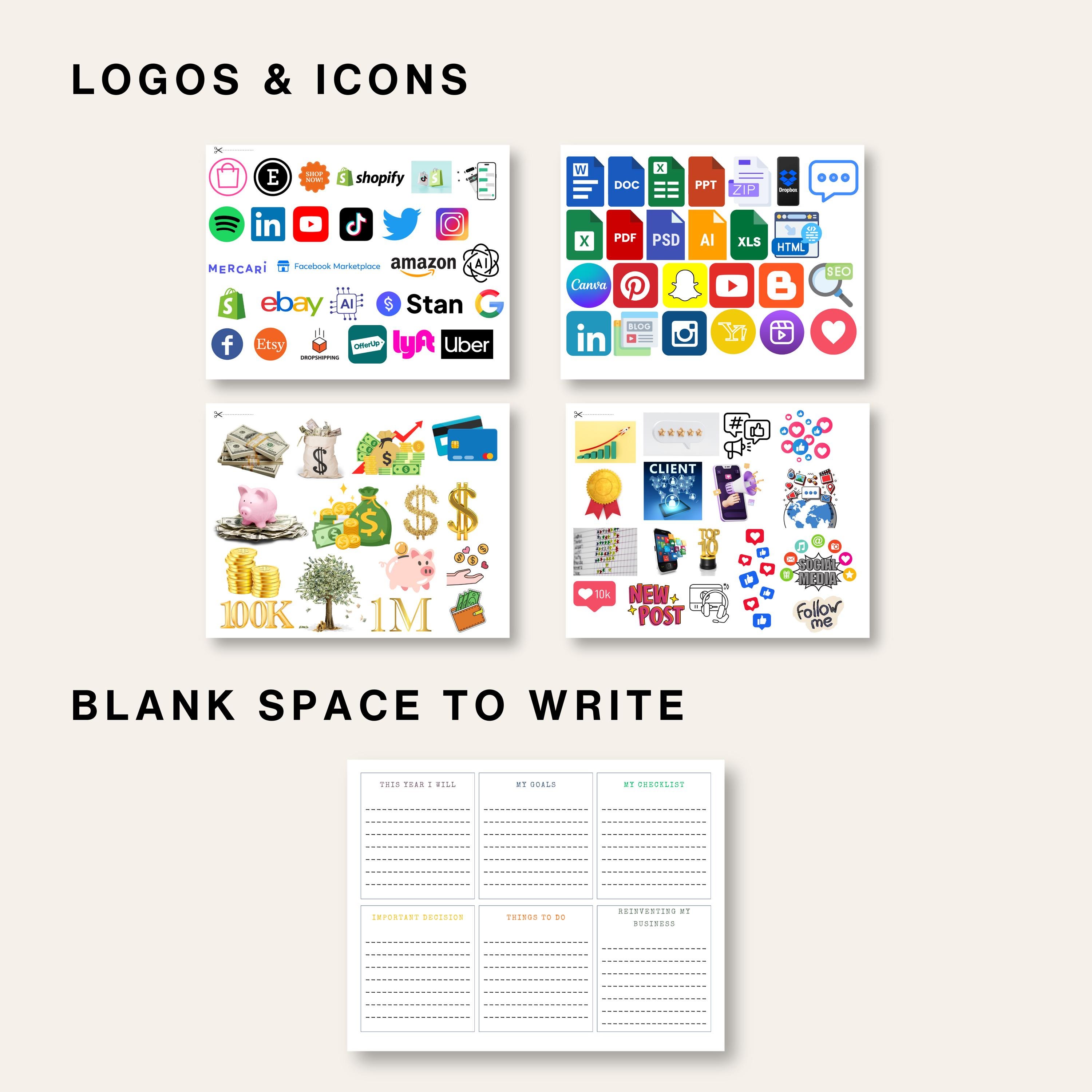 Entrepreneur Vision Board Kit Business Vision Board Template Business ...