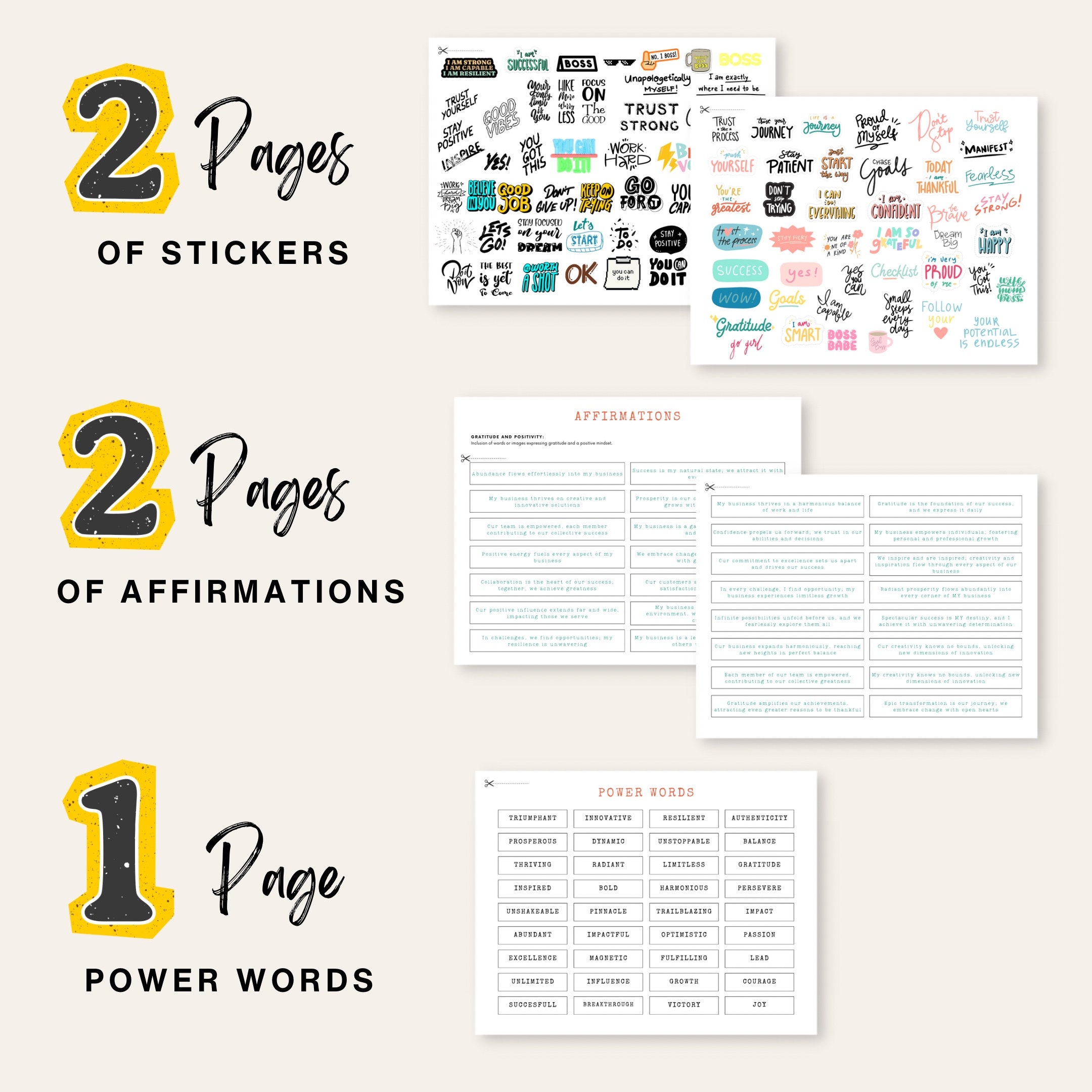 Business Vision Board Kit Vision Board Kit Business Vision Board Bundle ...