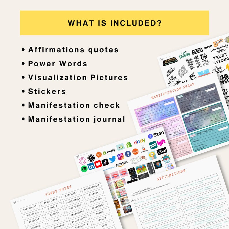 Entrepreneur Vision Board Kit Business Vision Board Template Business ...