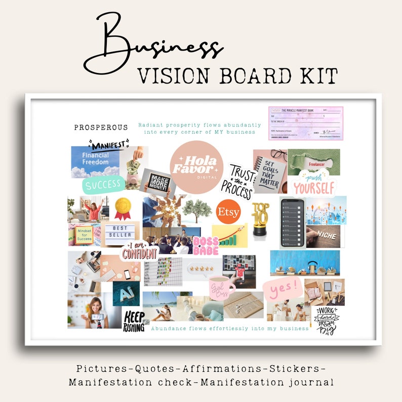 Business Vision Board Kit Vision Board Kit Business Vision Board Bundle ...