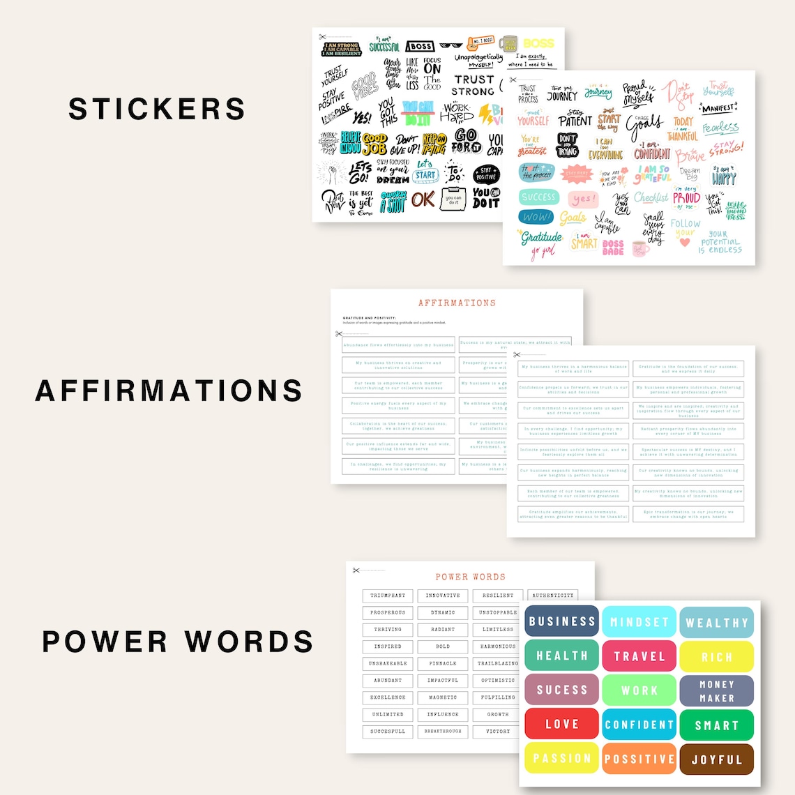 Entrepreneur Vision Board Kit Business Vision Board Template Business ...