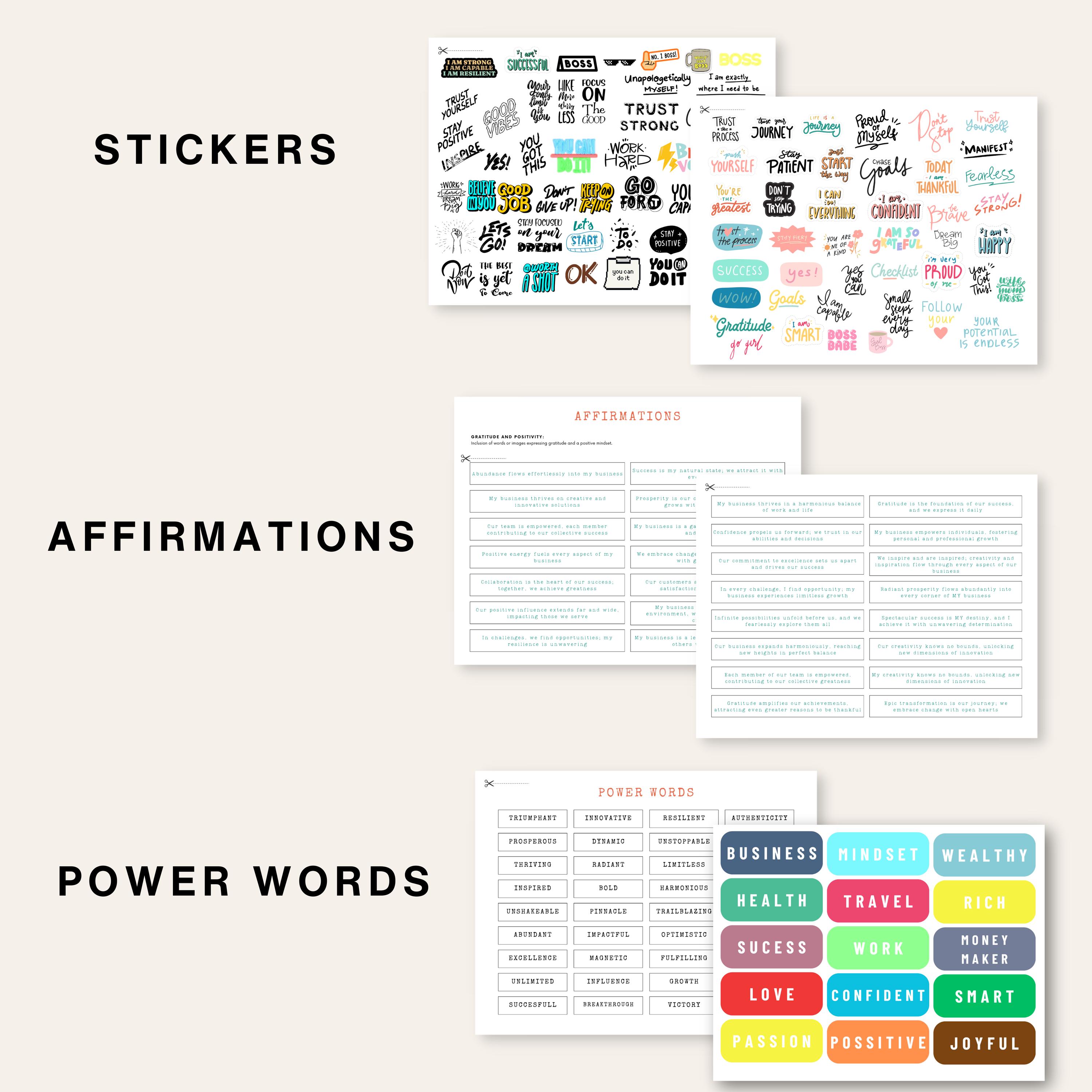Entrepreneur Vision Board Kit Business Vision Board Template Business ...