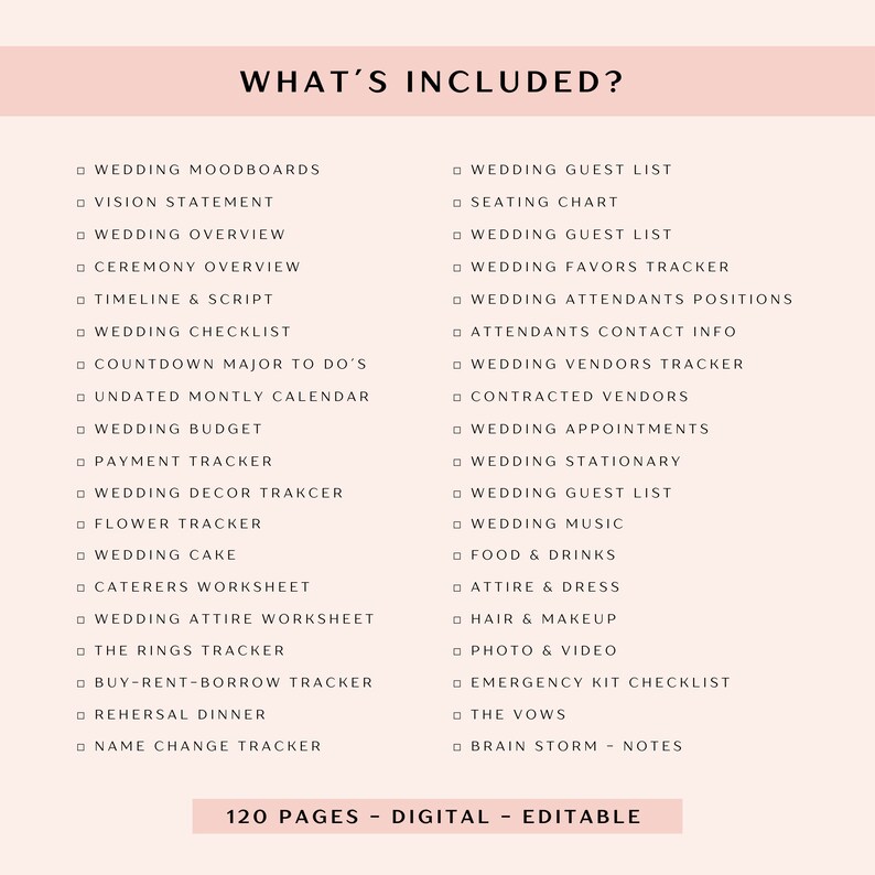 Goodnotes Wedding Planner Notability Wedding Planner Digital Wedding ...