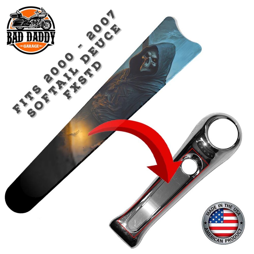 Grim Reaper Skeleton & Glowing Orb | Dash Insert Fits Harley Davidson ...