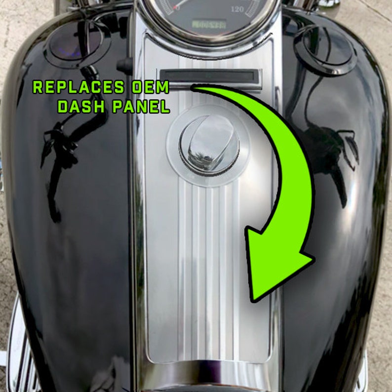 Black Grey We the People USA Flag Dash Insert Fits Harley Davidson Road ...