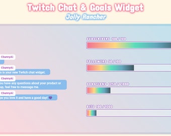Animated Black Snow Chat and Goal Widget for Stream Twitch - Etsy