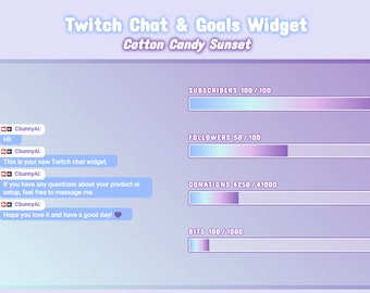 Animated Black Snow Chat and Goal Widget for Stream Twitch - Etsy